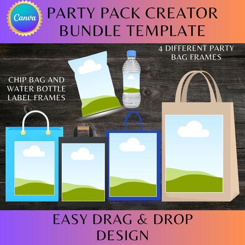 Party Pack Creator Bundle Template - Etsy