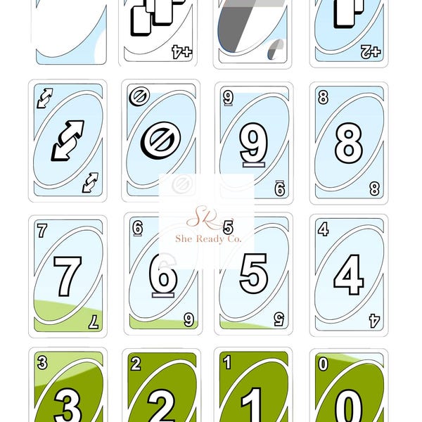 Uno Card Svg - Etsy