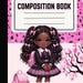 School Girl Composition Cover Template Bundle - Etsy