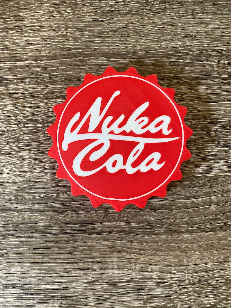 3D Printed Fallout Multi-color Nuka Cola Coasters - Etsy