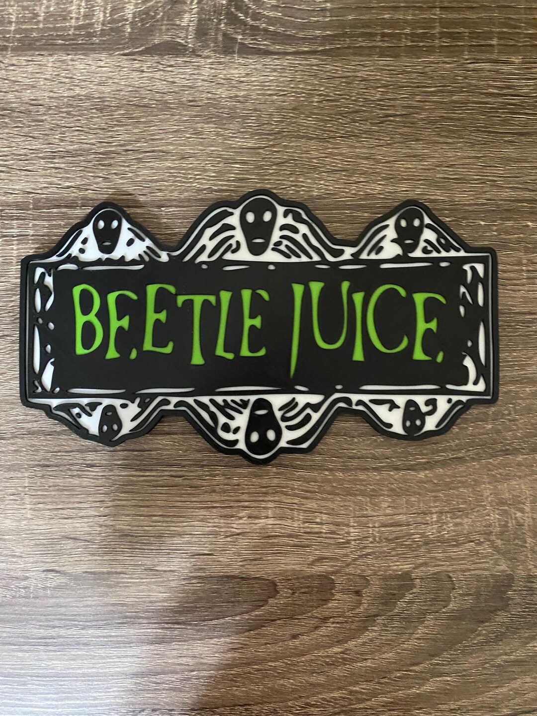 3D Printed Beetlejuice Wall Art Sign - Etsy Canada
