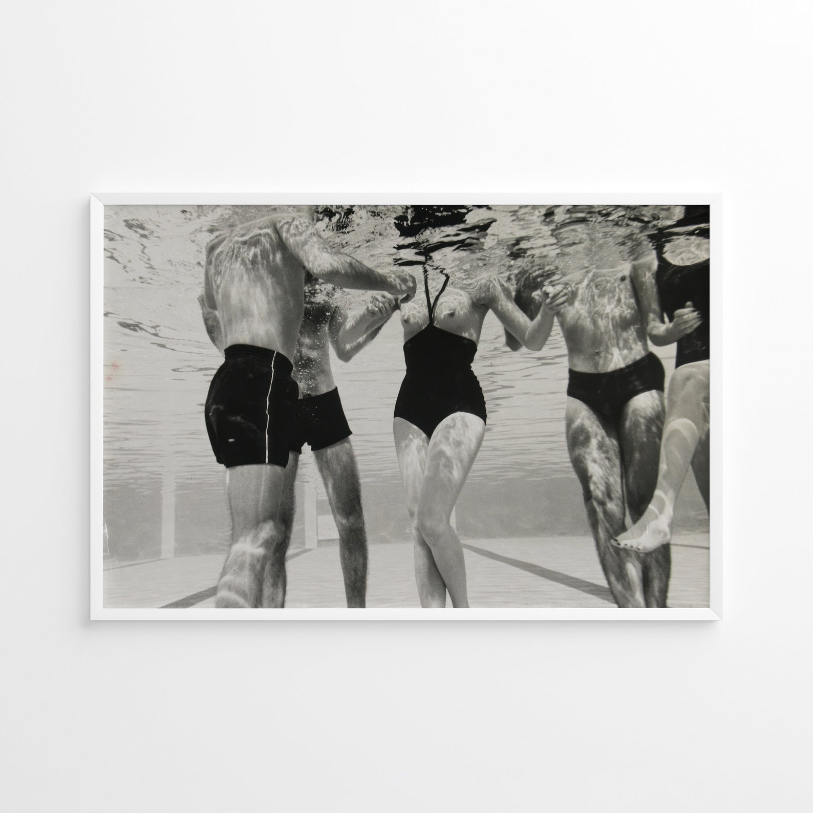 Beach Monokini 1964 Winnie Hollman, Vintage Print, Photography Print ...