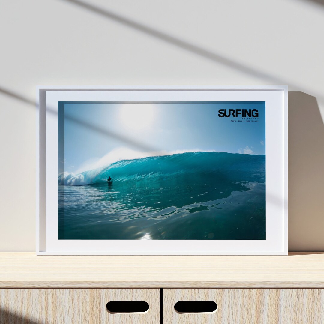 Surfing Magazine Yadin Nicol, Surfing Wall Art, Coastal Wall Art ...