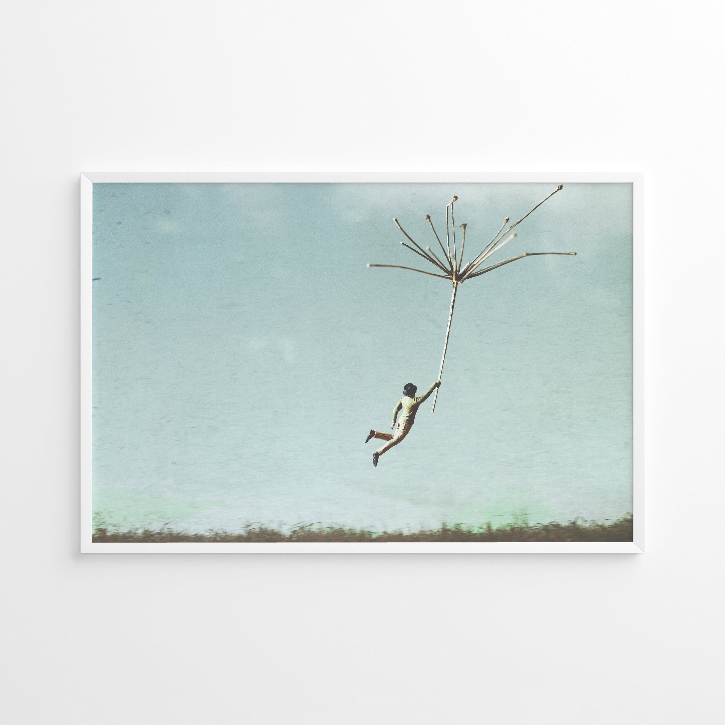 Magic and Fly, Surreal Art, Abstract Art Print, Minimalist Wall Art ...