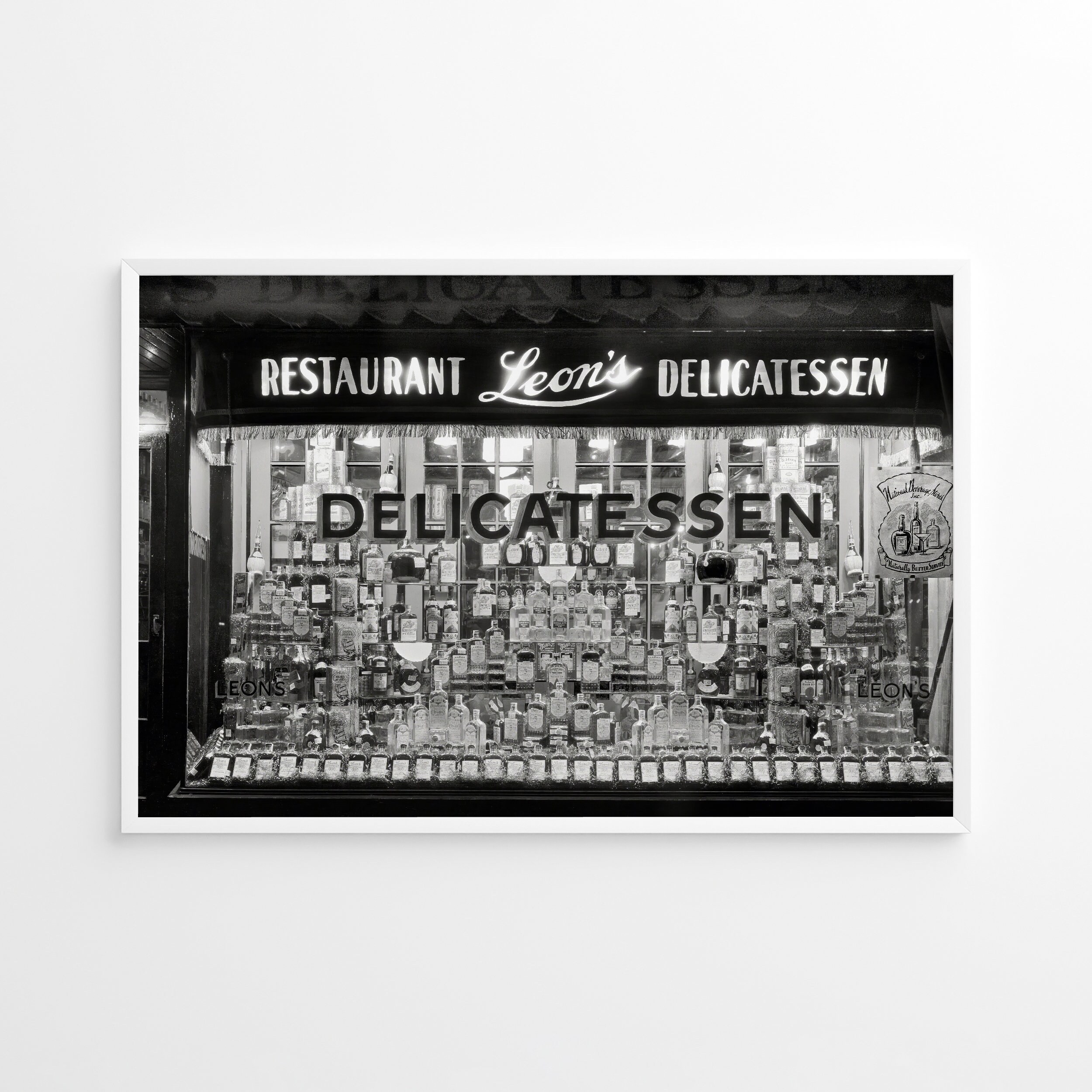 Alcohol Store Poster, Prohibition Wall Art, Vintage Alcohol Art, Bar ...