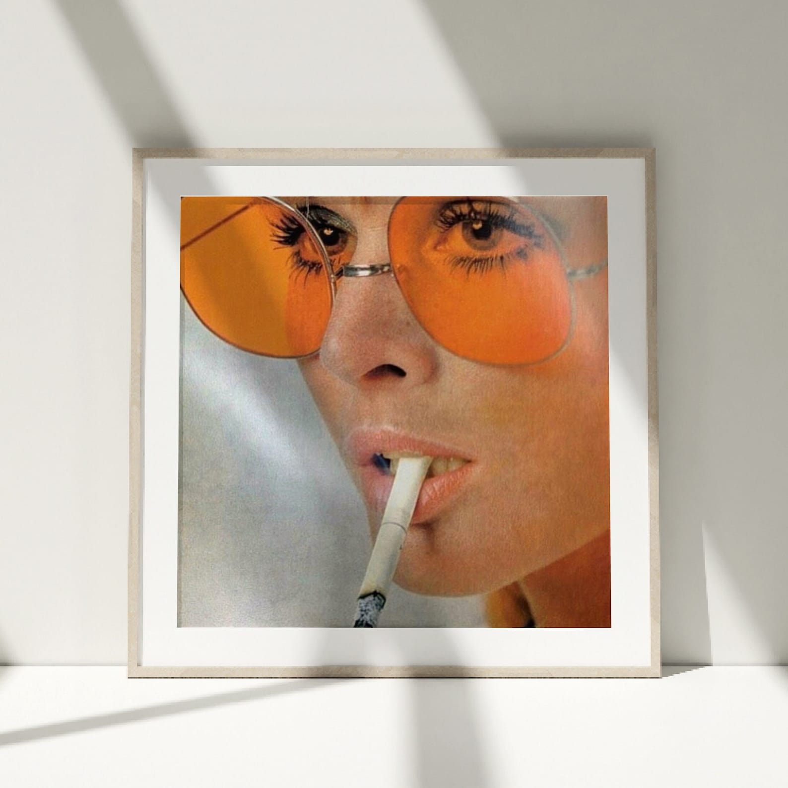 Woman Smoking Cigarette 60s 70s, Aesthetic Posters, Vintage Print ...