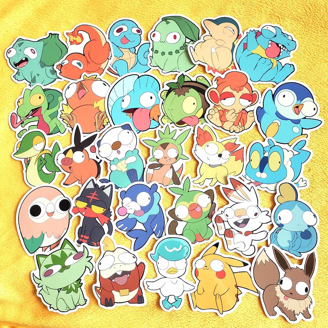 Derpy Pokemon Stickers - Etsy