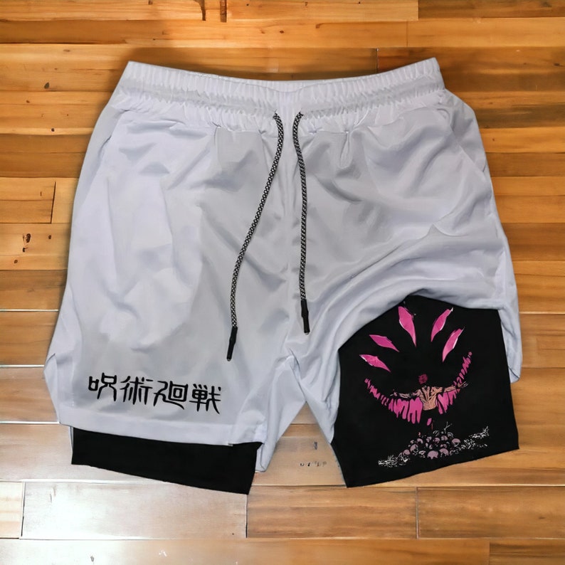 Anime Sorcerer Character Inspired Men's Gym Compression Shorts - Etsy ...