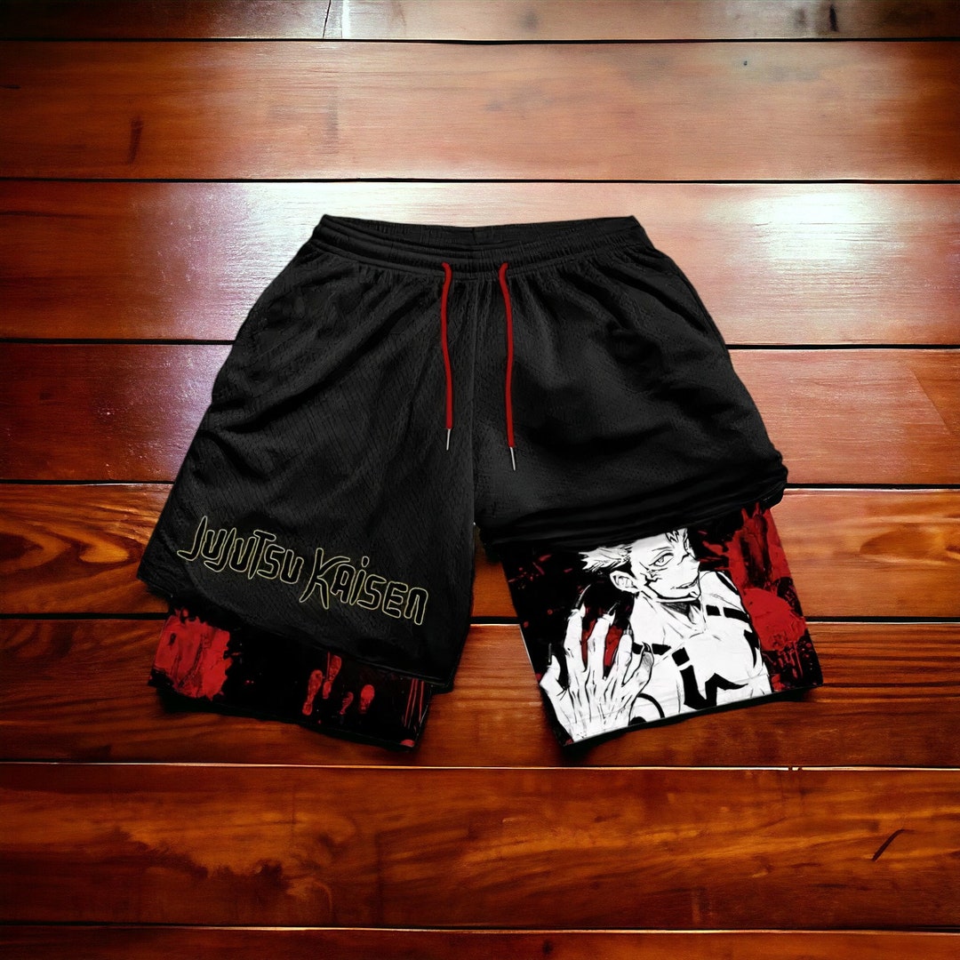 Curse Anime Character Inspired Men's Gym Compression Shorts 1-8 - Etsy ...