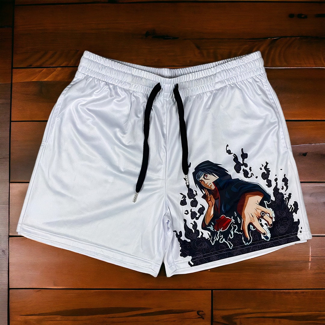 Anime Ninja Character Inspired Graphic Gym Compression Shorts - Etsy