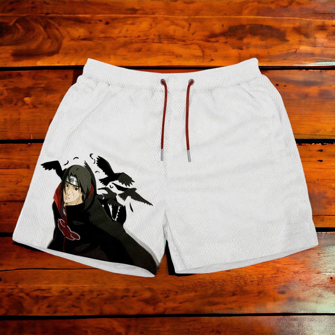 Anime Ninja Character Inspired Men's Graphic Gym Compression Shorts - Etsy