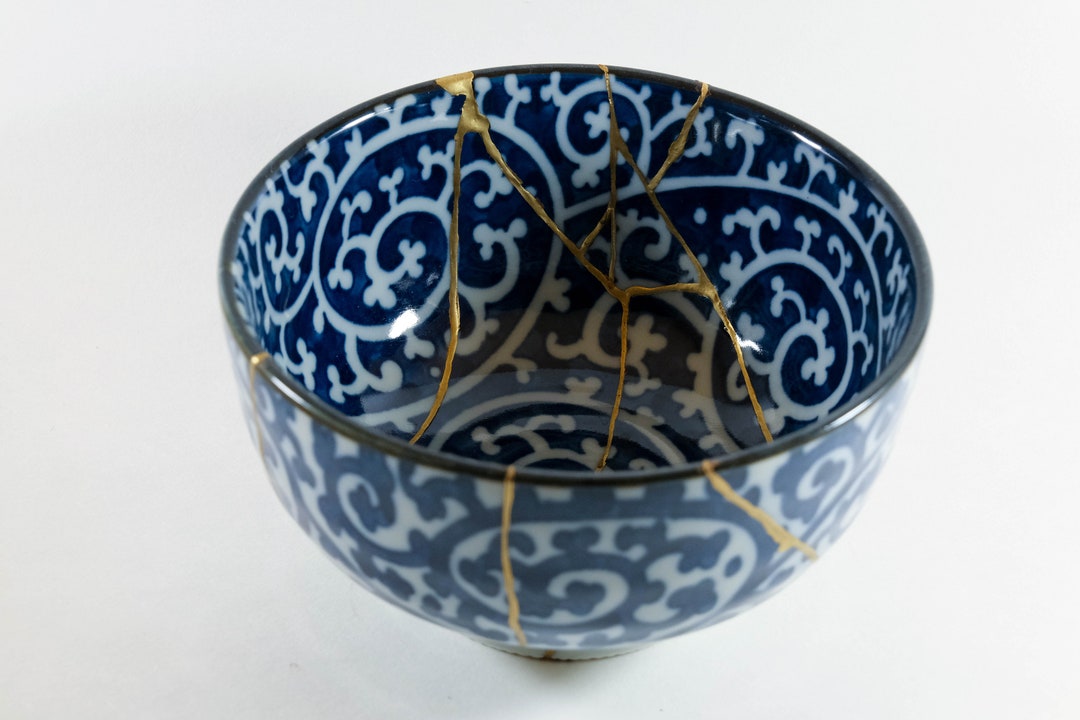 Decorative Bowl in Traditional Kintsugi 12.5 Cm X 7 Cm - Etsy