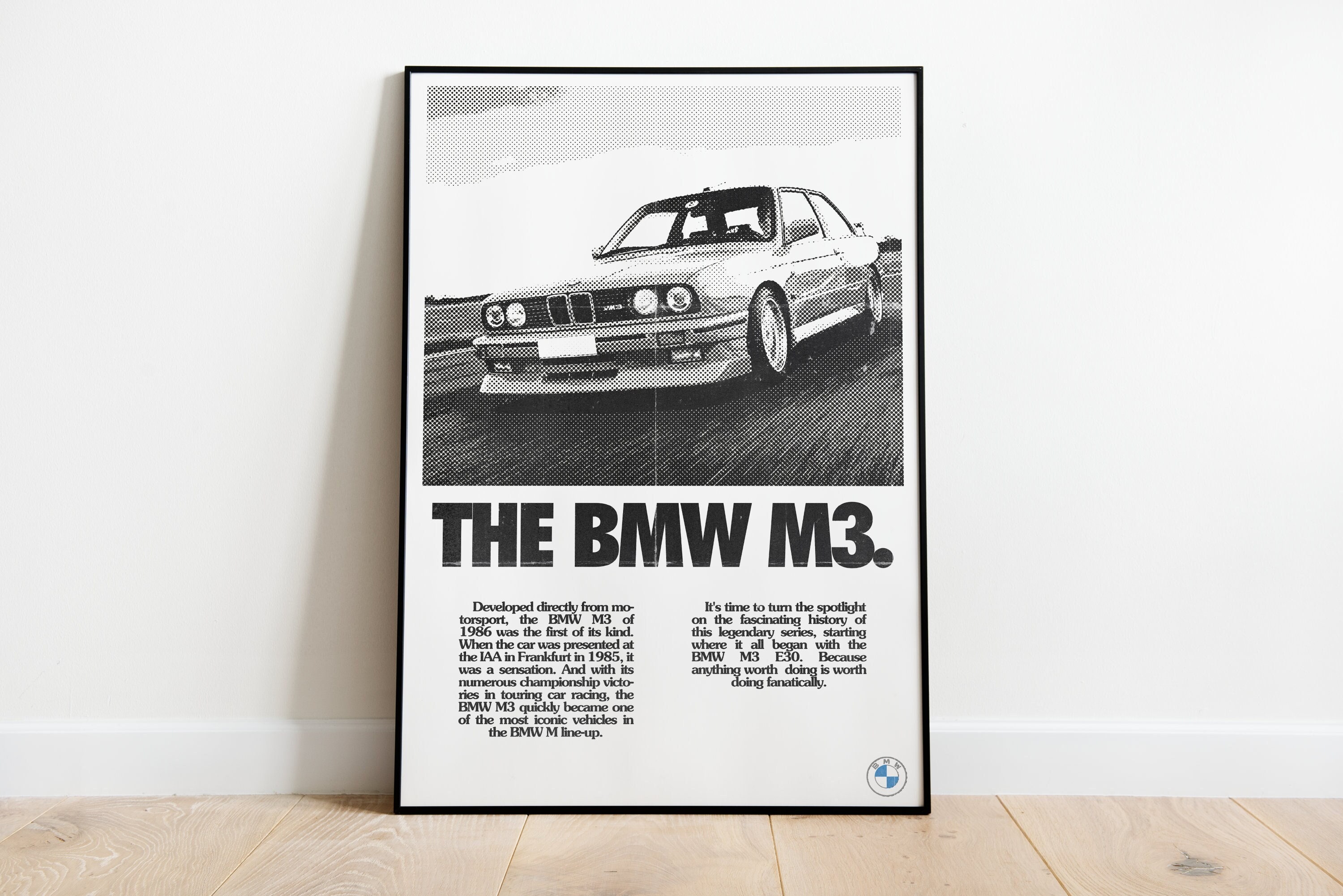 BMW E30 Poster, Vintage BMW Print, Vintage Car Poster, Classic Car Poster, Sports Car Print ...