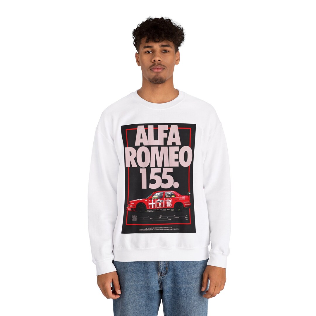 Alfa Romeo 155 DTM , Italian Supercar Sweatshirt Print, Sweatshirt ...