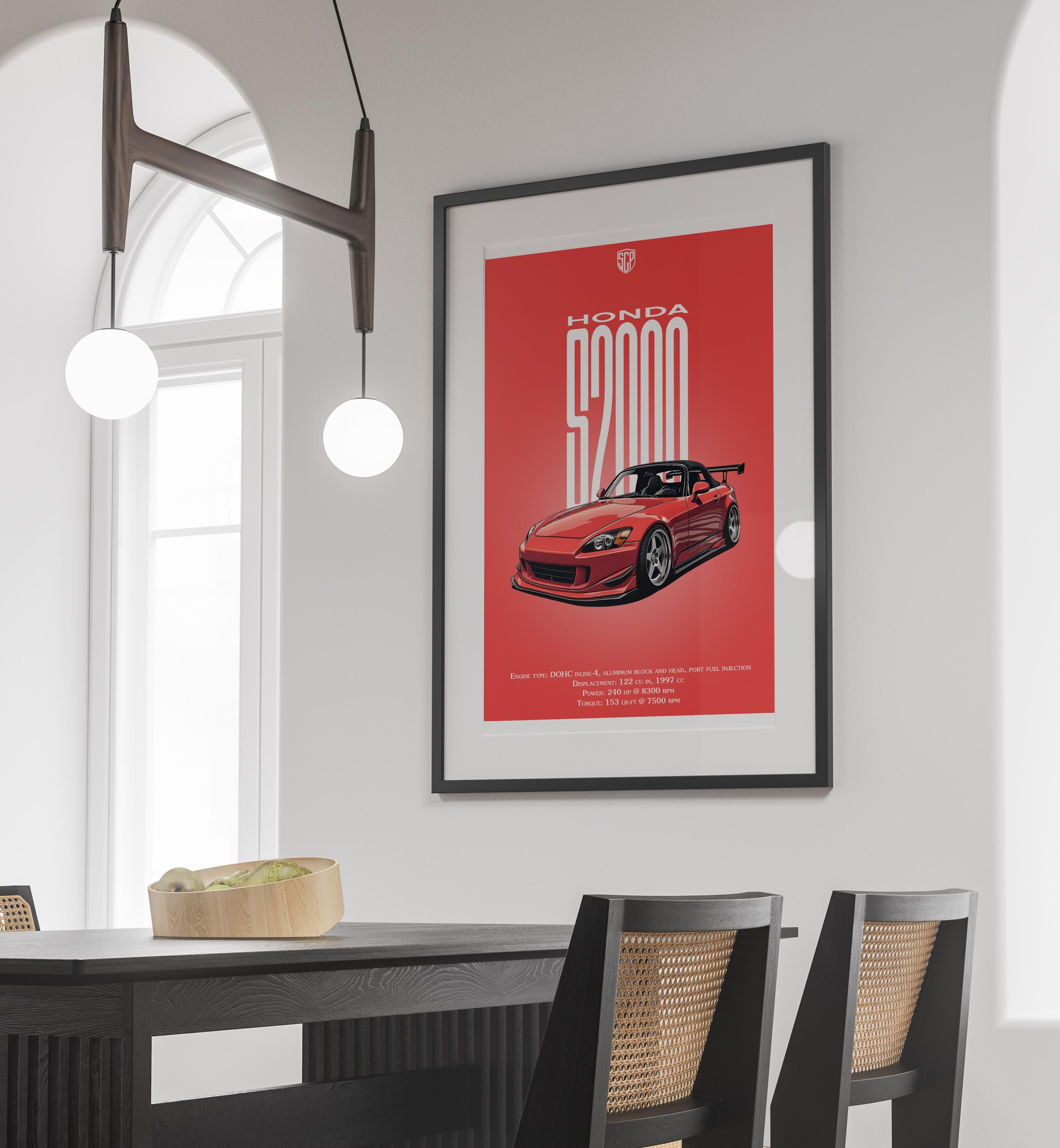Digital Poster Honda S2000, Car Poster Prints Wall Art, Digital Artwork ...