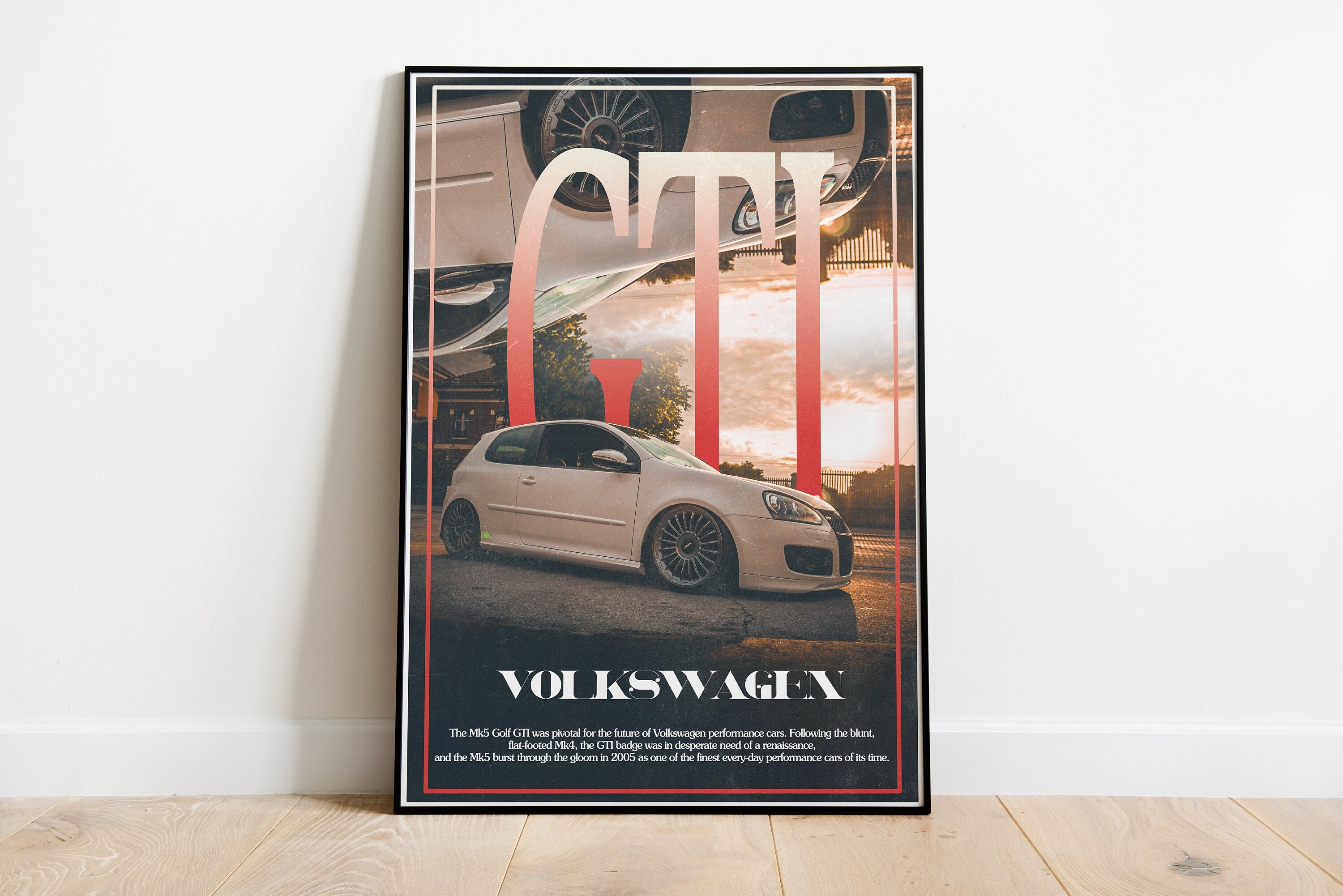 VW Golf GTI Poster, Volkswagen Golf Gti Poster Print, VW Golf Gti ...