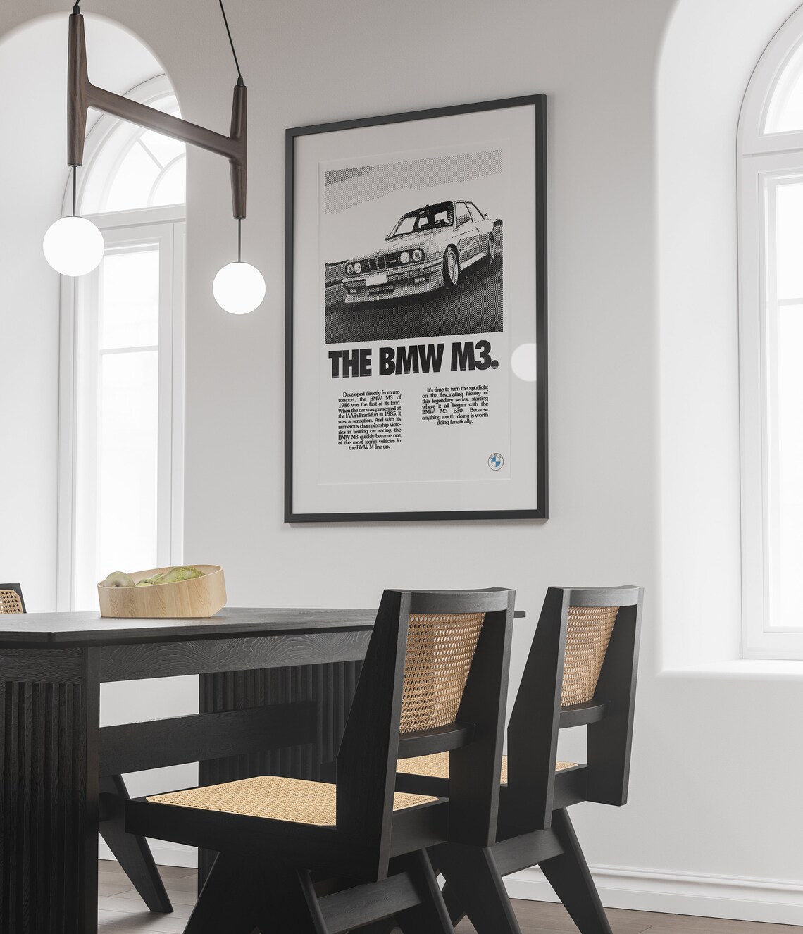 BMW E30 Poster, Vintage BMW Print, Vintage Car Poster, Classic Car ...