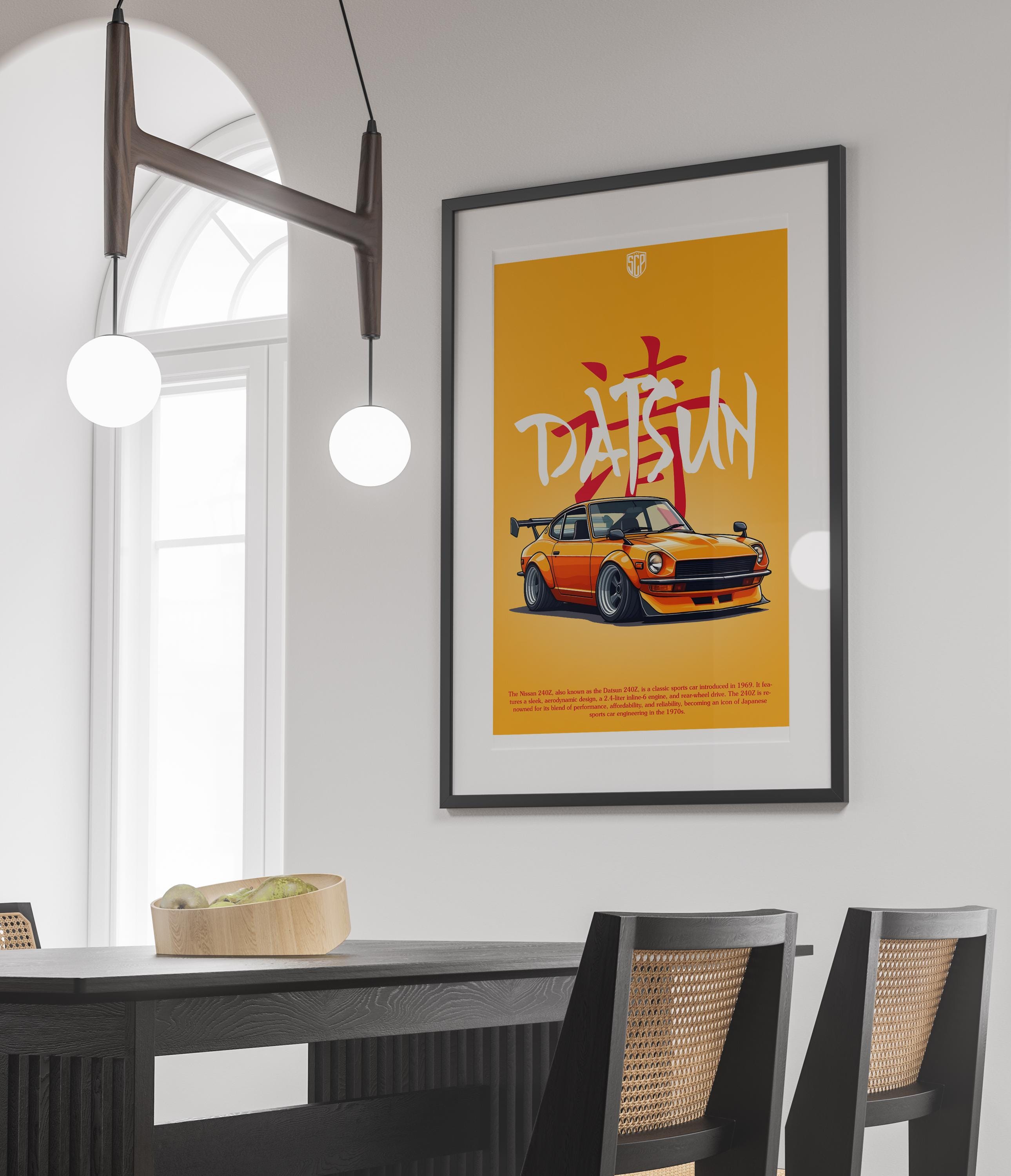 Datsun 240Z Fairlady Z Poster, Nissan 240Z, Datsun Art, Retro Japanese ...