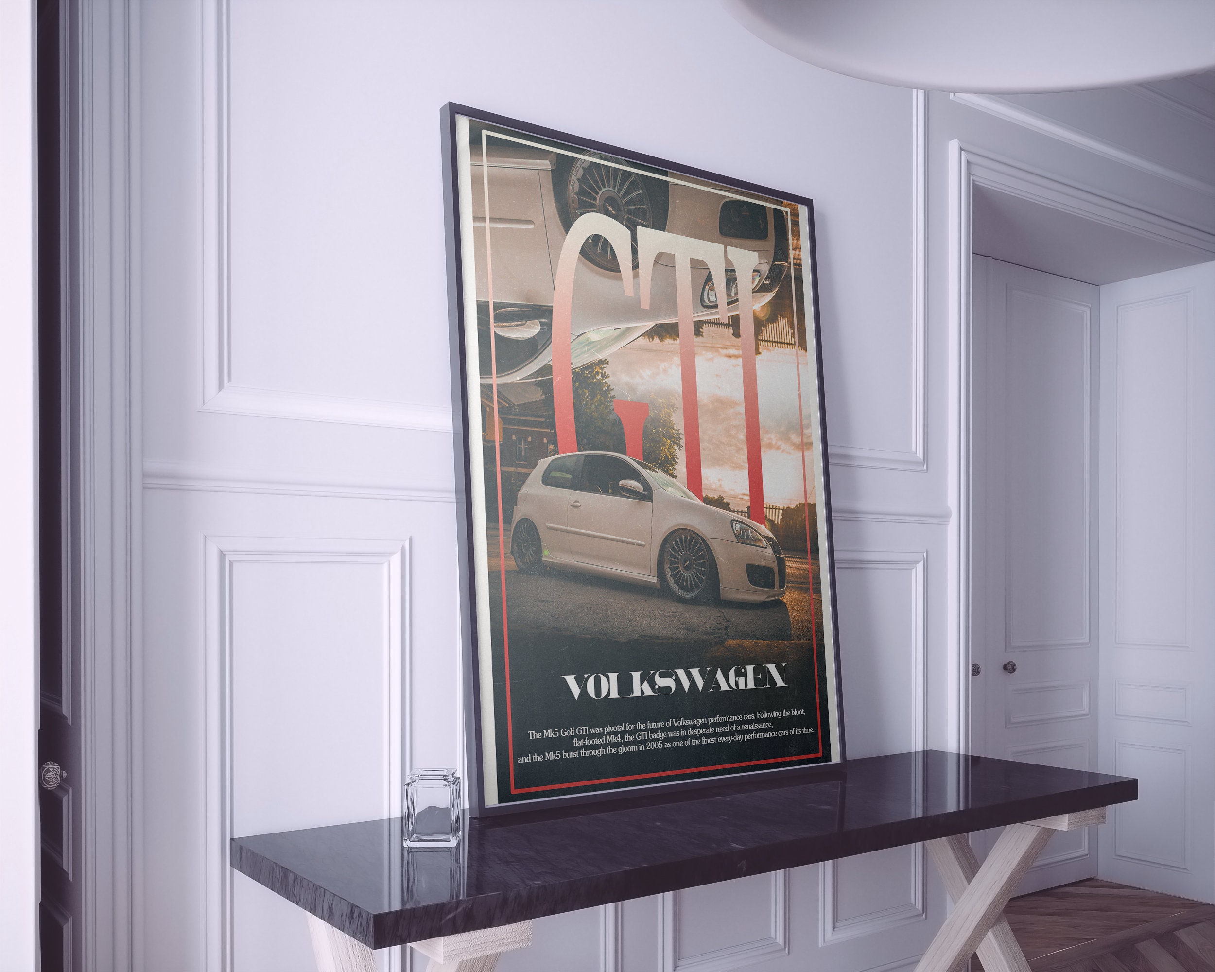 VW Golf GTI Poster, Volkswagen Golf Gti Poster Print, VW Golf Gti ...