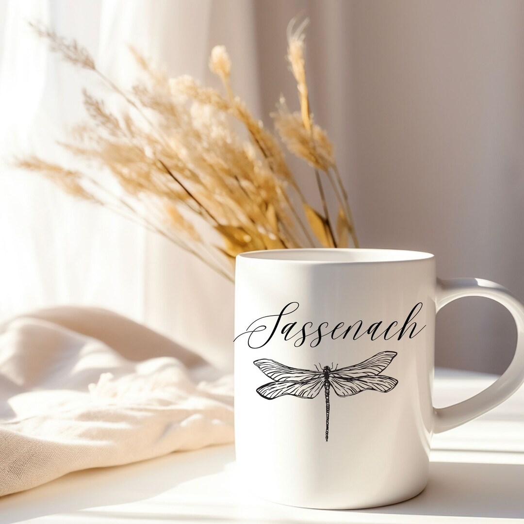 Sassenach Dragonfly Mug | Claire Fraser Mug | Outlander Coffee Cup ...