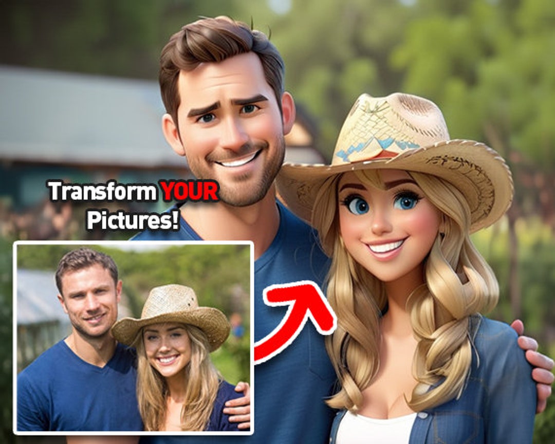 3D Pixar Style Portrait From Photo - Custom Pixar Art - Digital or ...