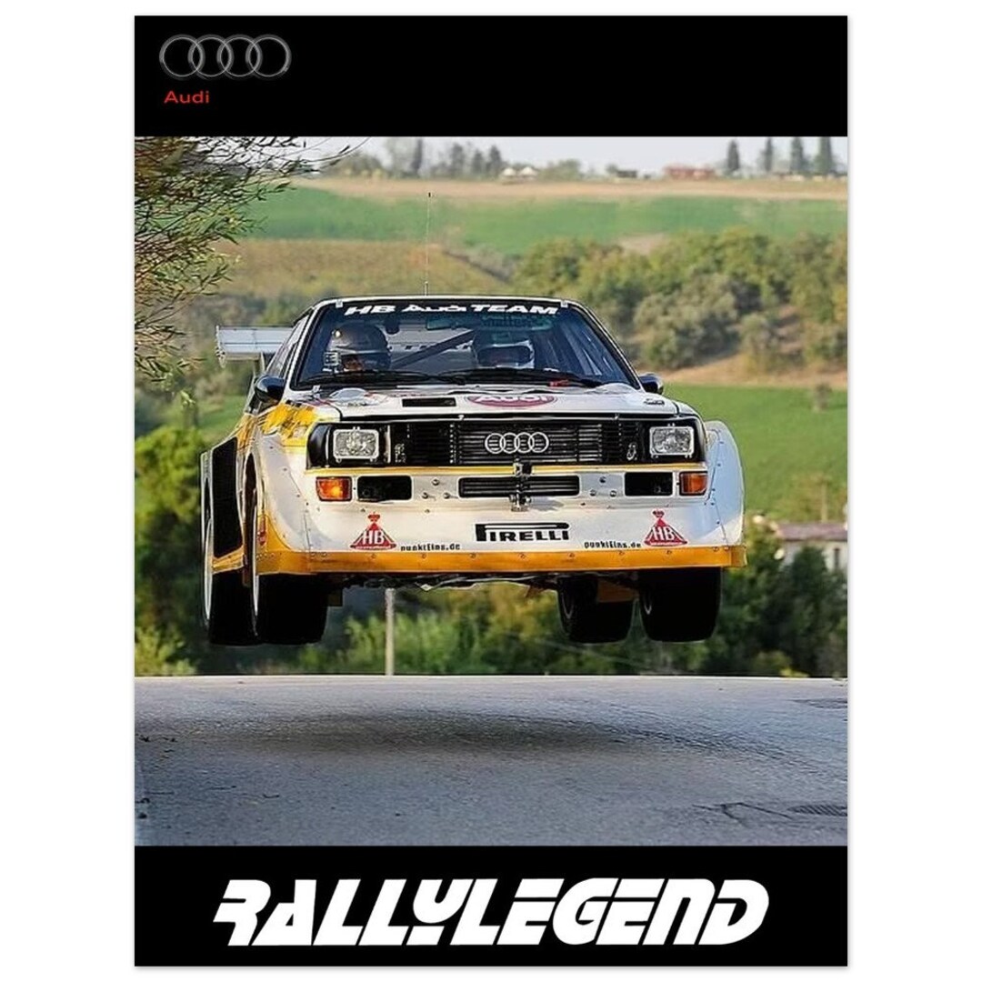 Rally Legends Audi Quattro Poster - Etsy UK