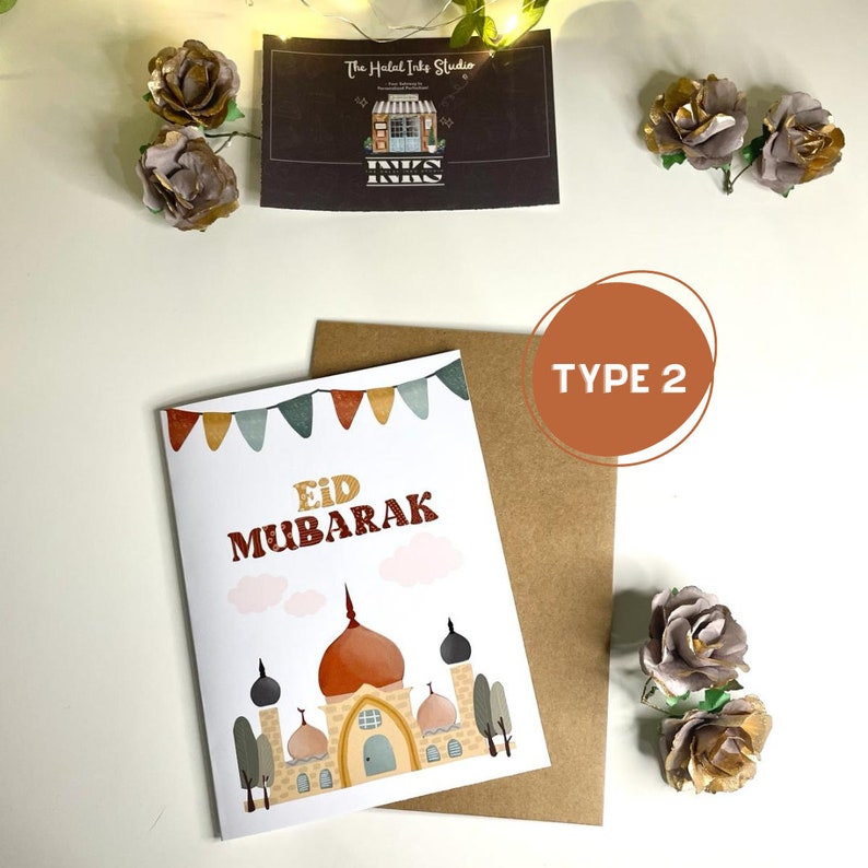 Eid Mubarak Greeting Card, Eid Mubarak Cards, Eid Colorful Cards for ...