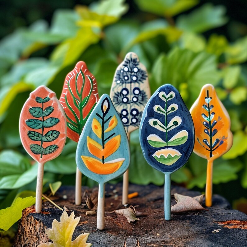 Hand Painted Ceramic Markers - Etsy