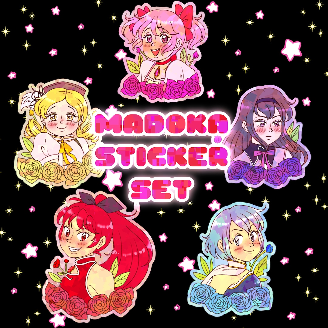 Madoka Magica Sticker Set - Etsy