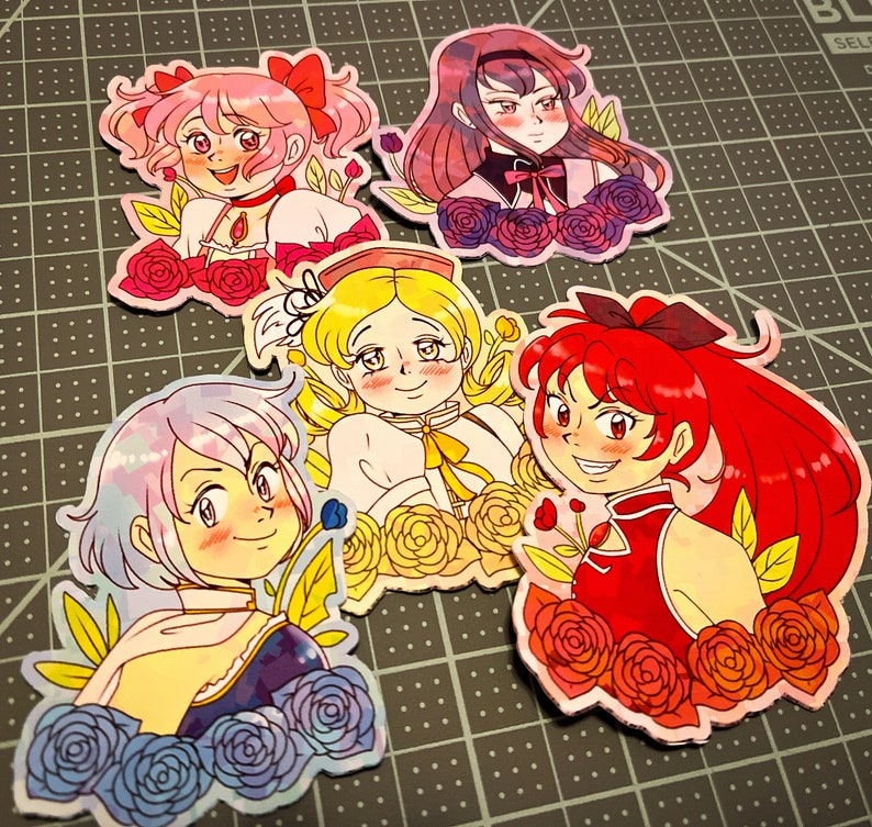 Madoka Magica Sticker Set - Etsy