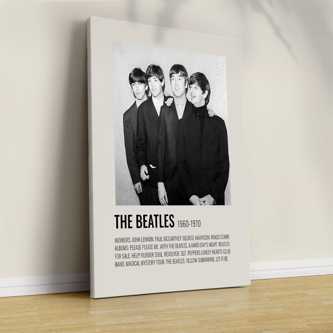 The Beatles Vintage Poster,black and White Photography,vintage Print ...