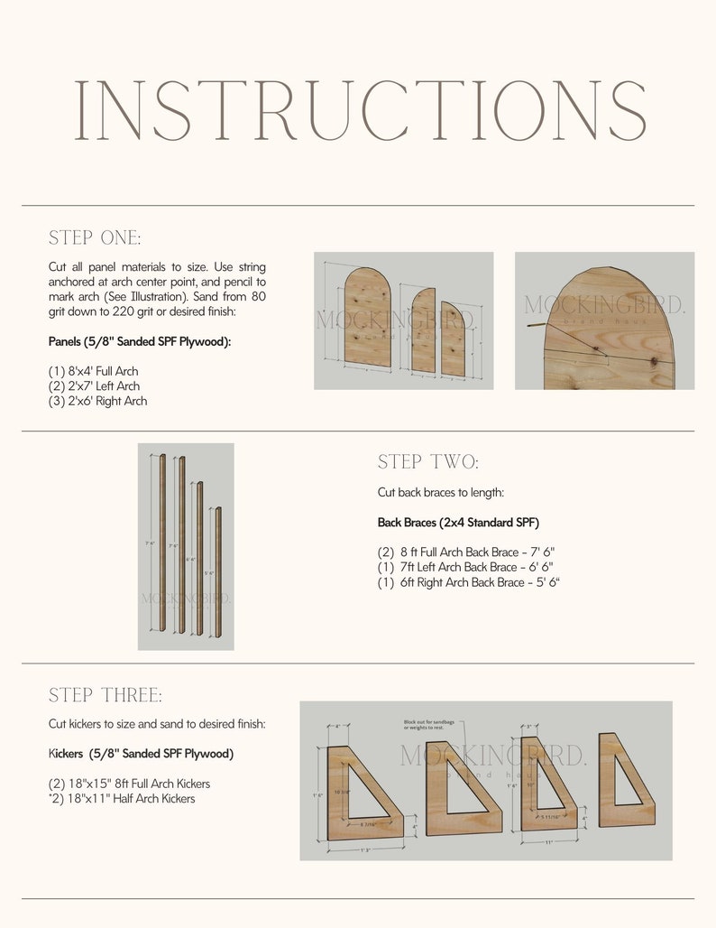 Photo Backdrop Arches Fabrication Guide - Etsy