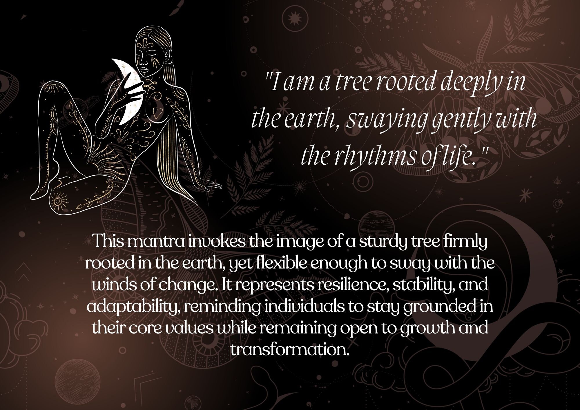 Printable Set of 15 Mantra Cards for Grounding, Inner Harmony, and ...