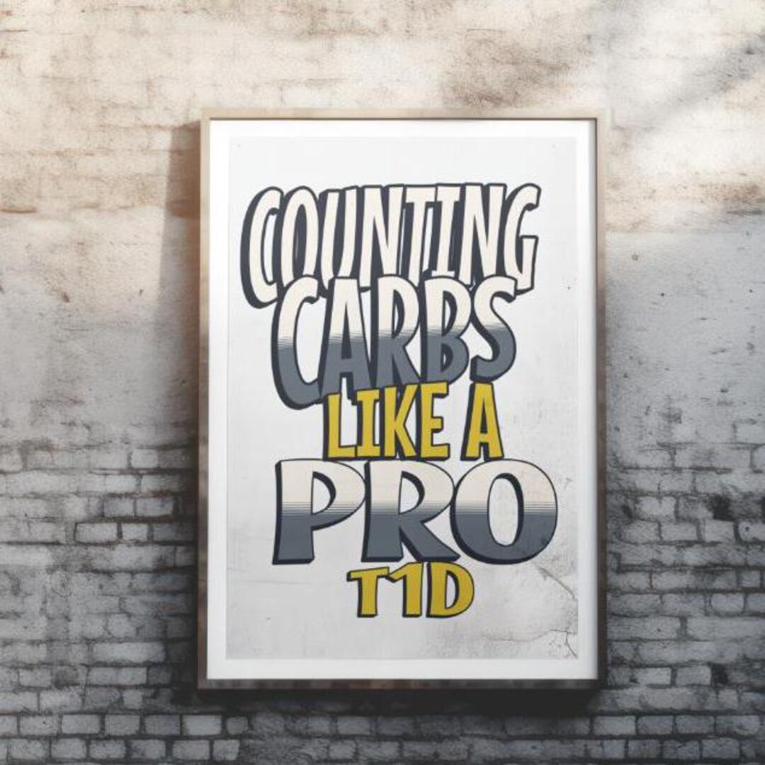 T1D Digital Art Printable for Diabetes Awareness Month Instant Download ...
