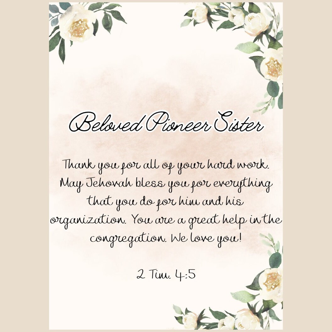 3 JW Thank You Printable Pioneer Cards, Jw Pioneer Gifts Ideas, Jw ...