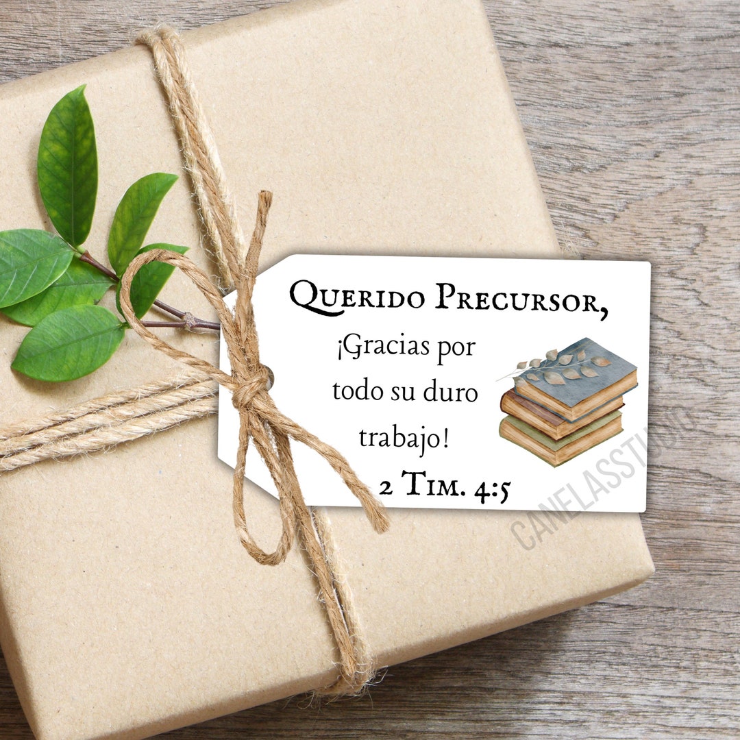 JW Etiquetas Imprimibles, Spanish Printable Pioneer Gift Tags, Thank ...