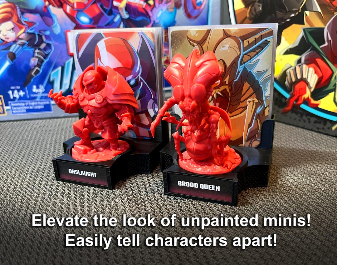 Marvel United Compatible Display-and-play Stands for Large Minifigures ...
