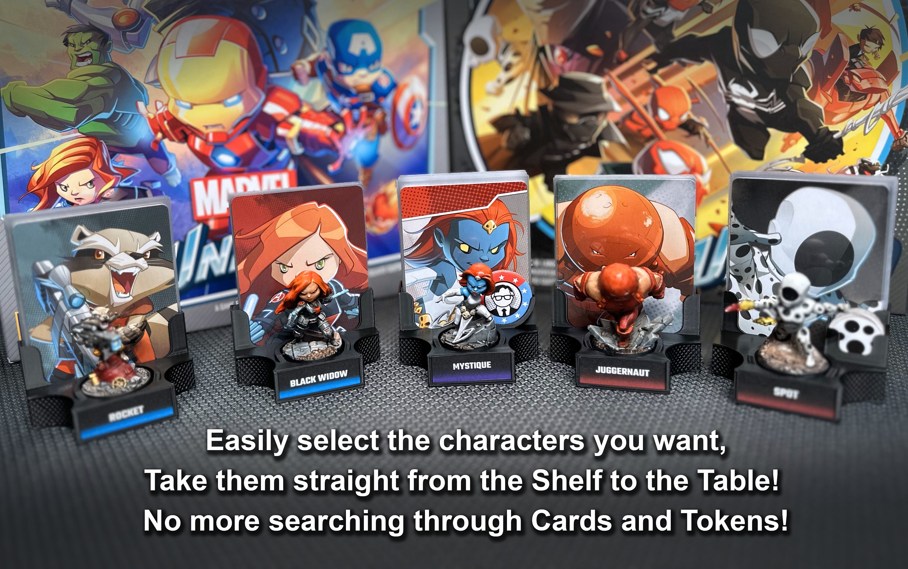 Marvel United Compatible Minifigure Display-and-play Stand - Etsy