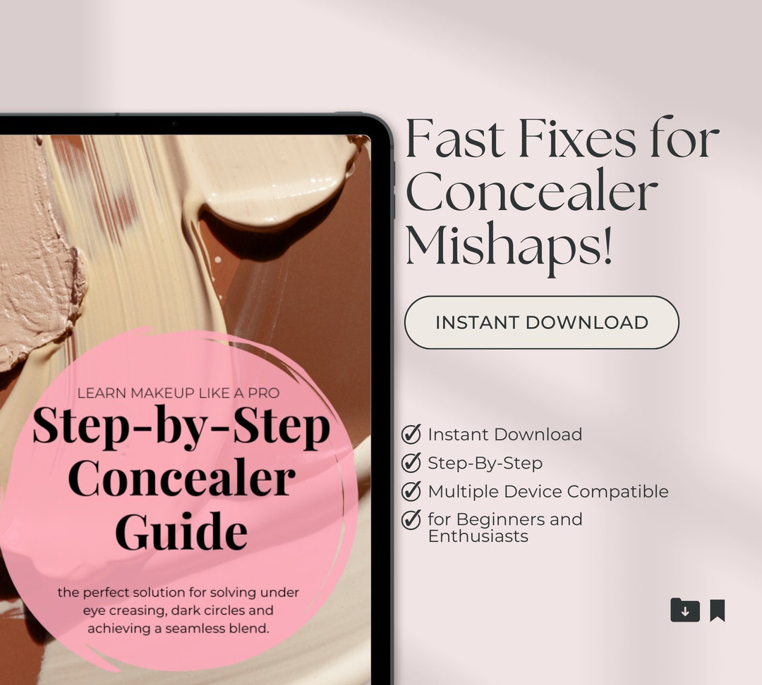 Concealer Makeup Guide Makeup Manual Makeup Workbook Makeup