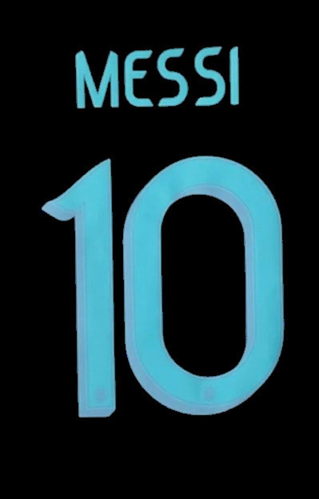 Flocking Nameset MESSI 10 2019 2021 Cut. Argentina Away - Etsy