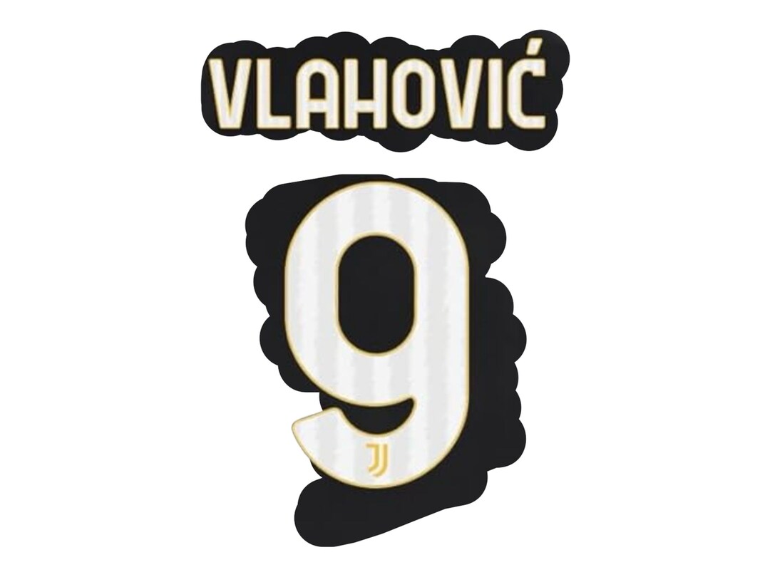 Printing Nameset VLAHOVIC 9 2023 2024 Juventus Home Home - Etsy