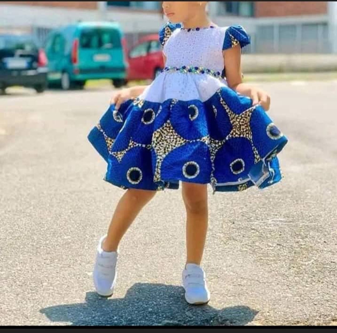 Stylish Ankara Kids Dress, African Print Dress, for Kids, Female Kid ...