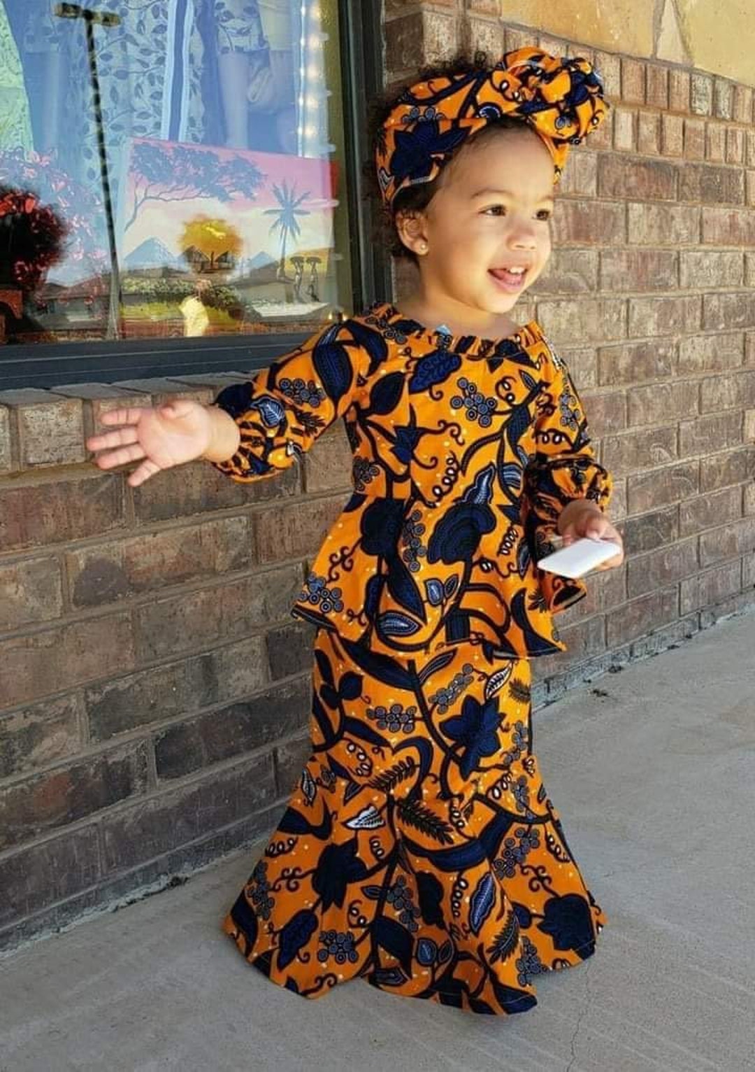 Stylish Ankara Kid’s Dress, African Print Dress, for Kids, Female Kid ...