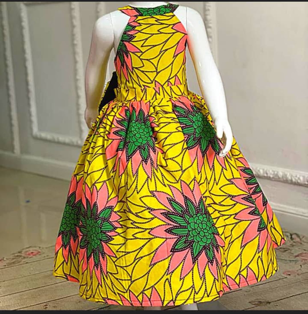 Stylish Ankara Kids Dress, African Print Dress, for Kids, Female Kid ...