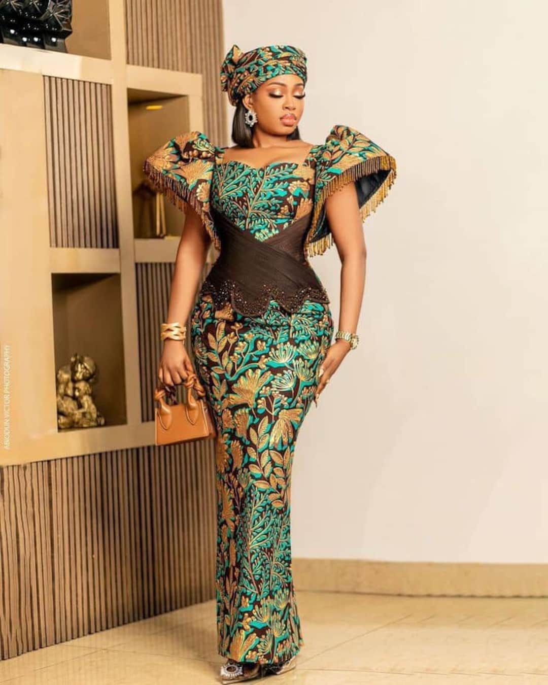 Long African Ankara Dress, African Print Dress, Ankara Mermaid Dress ...