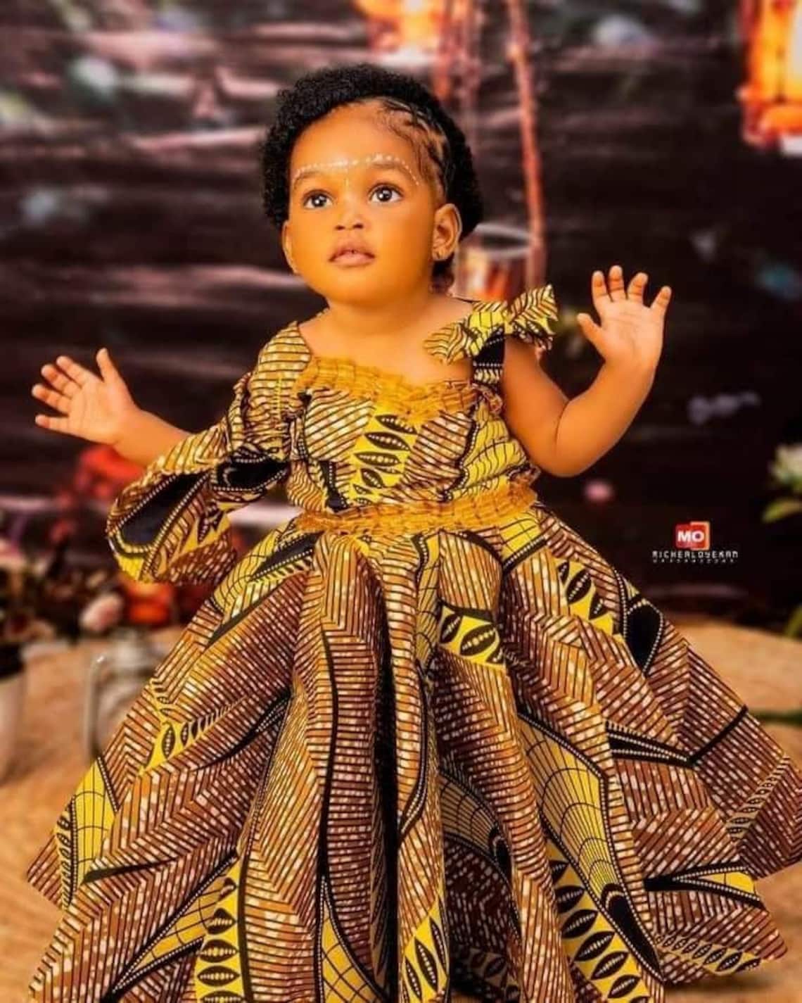 Stylish Ankara Kid’s Dress, African Print Dress, for Kids, Female Kid ...