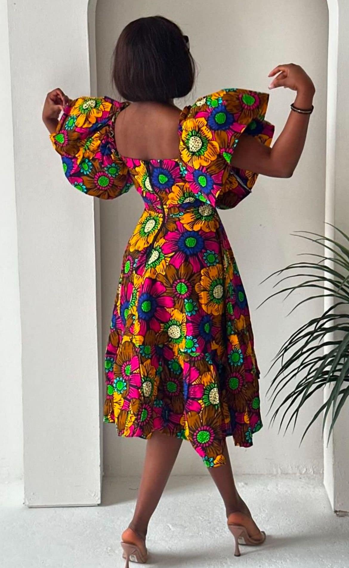 Short Ankara Dress, African Print Dress, Mini Dress, Ankara Wedding ...
