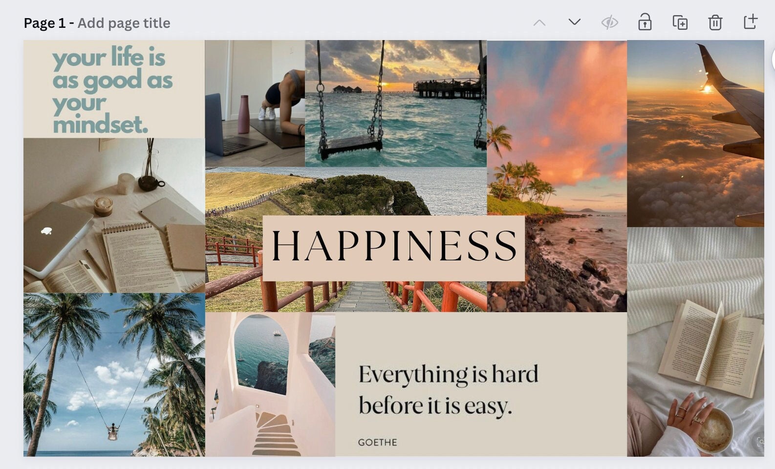Customizable Vision Boards [CANVA] - Etsy