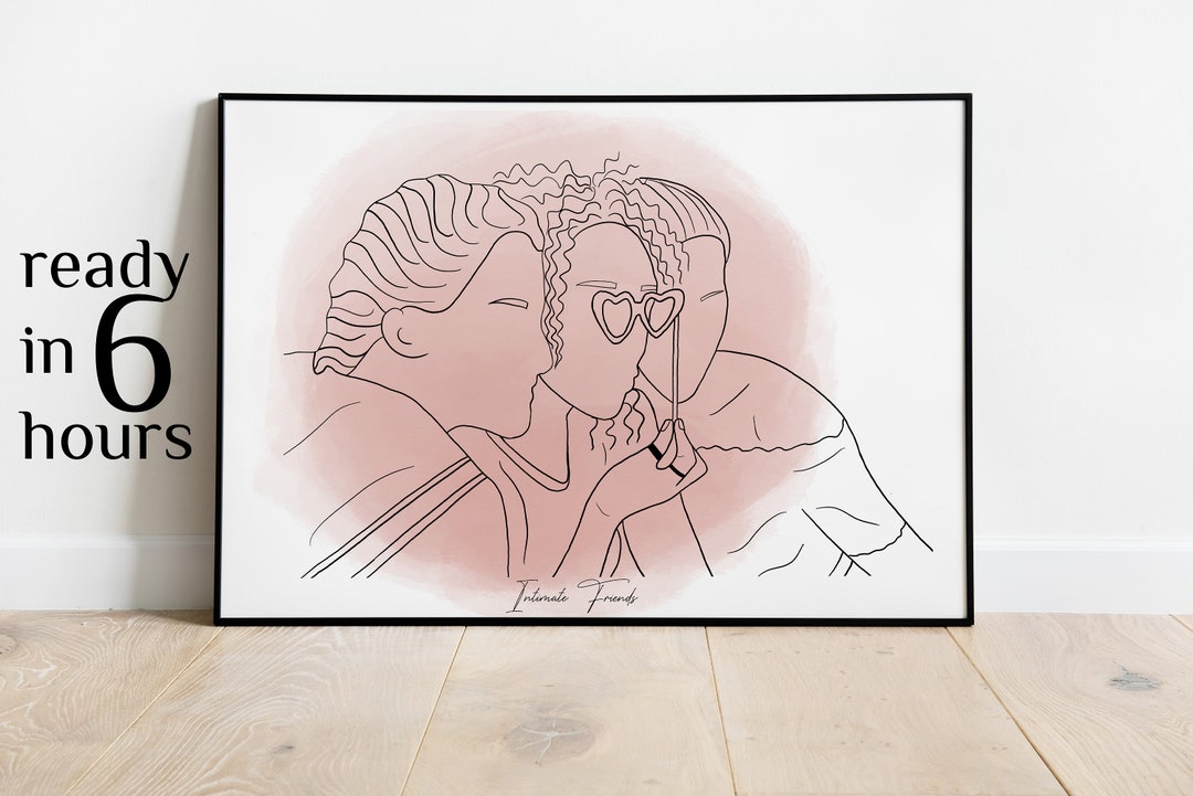 One Line Drawing, Costum Drawing From Photo, Line Art, Personalized ...