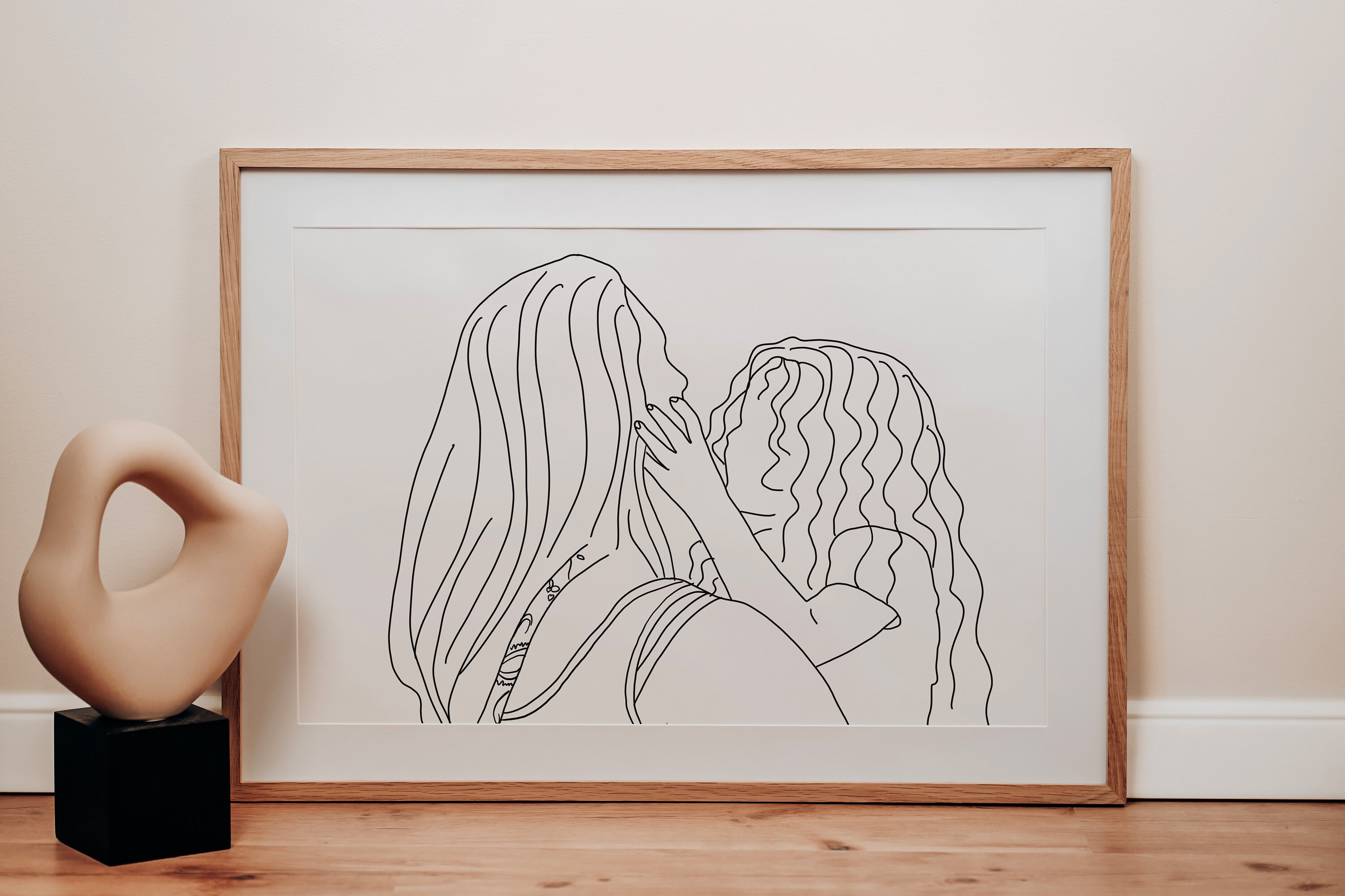 Costum Line Drawing, Personalized Family Gifts Mother's Day Gift ...